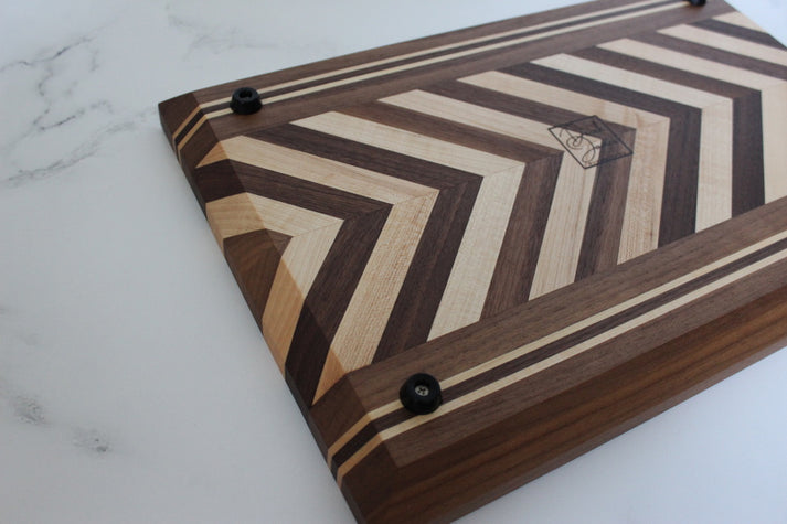 Chevron Cutting Board – derekjameswoodworking